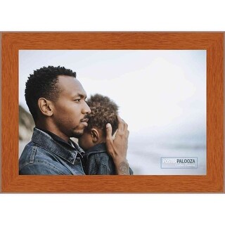 40x30 Traditional Honey Pecan Wood Picture Frame - Complete with Frame ...