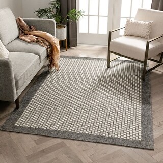 Well Woven ChaCha Azuki Contemporary Tribal Border Area Rug - 5'3" x 7 ...