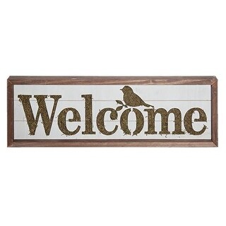 Welcome Sign w/ Moss Accent - Bed Bath & Beyond - 20705959