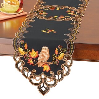 Embroidered Owl on Branches Fall Table Linens - Bed Bath & Beyond ...