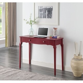 Amalie Red 1-drawer Writing Desk - Bed Bath & Beyond - 37966465