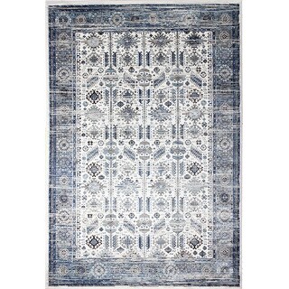 Bashian Lyanna Ivory & Blue Transitional Area Rug - Bed Bath & Beyond ...