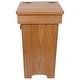 Oak Trash Bin with Lift Top - Bed Bath & Beyond - 25458306