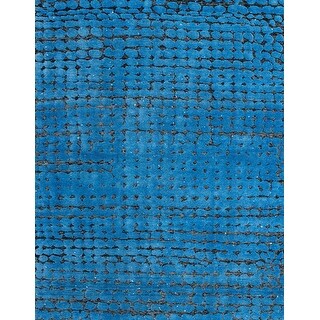 Ahgly Company Machine Washable Abstract Blue Eyes Blue Area Rugs - Bed ...