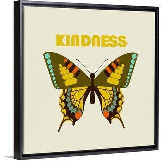 "Novogratz Values - Kindness" Black Float Frame Canvas Art - Bed Bath ...