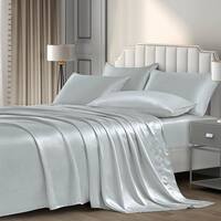 Satin Sheets King (6 Pieces)Luxury Silky Satin Bed Sheets King Bedding ...