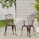 Tucson Cast Aluminum Outdoor Dining Chairs by Christopher Knight Home ...