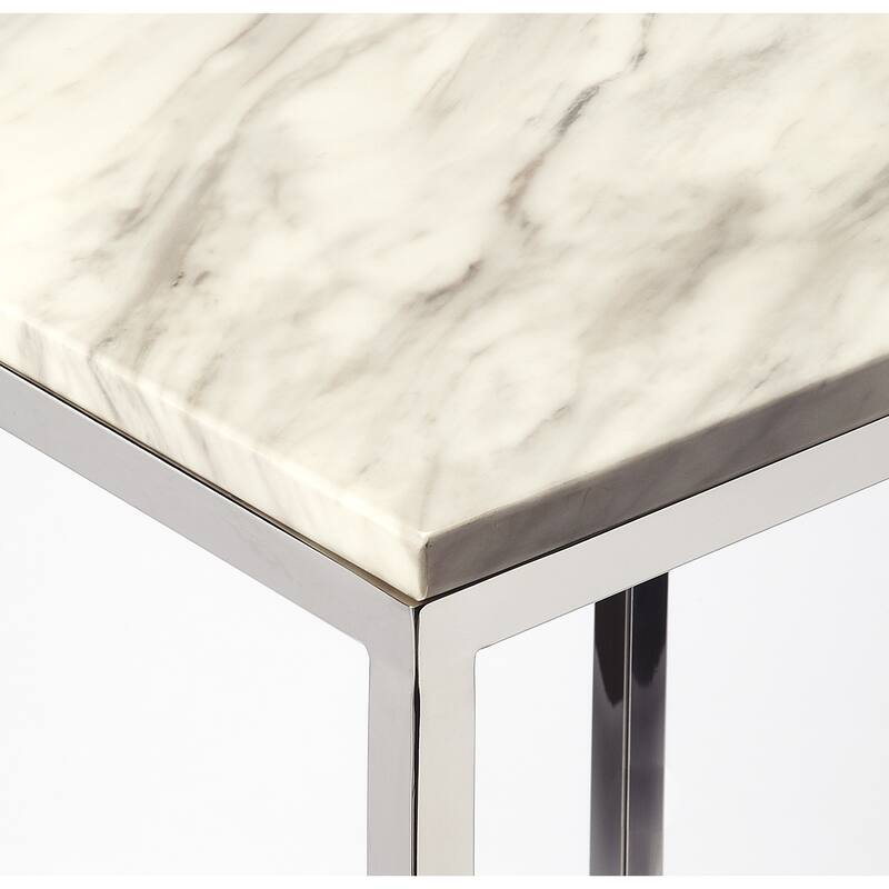 Butler haley Marble & Metal End Table - Overstock - 29019893