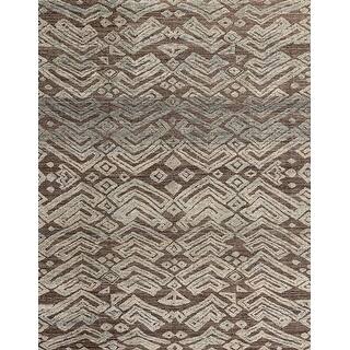 Ahgly Company Machine Washable Abstract Coffee Brown Area Rugs - Bed ...
