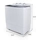 Della Small Compact Portable Washing Machine Top Load 11lbs Capacity ...