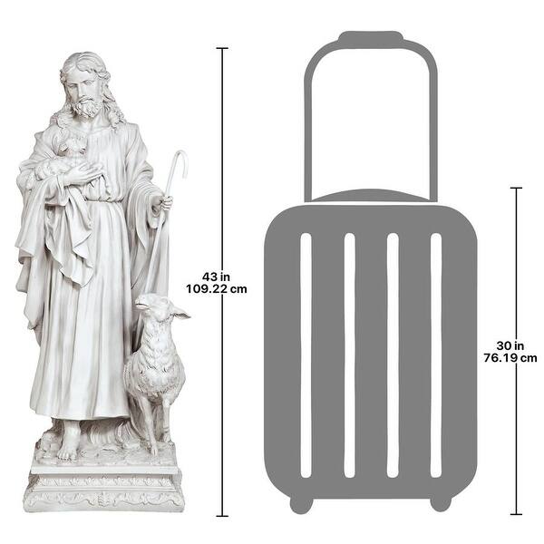 Design Toscano Jesus, The Good Shepherd Garden Statue: Grande - Bed ...
