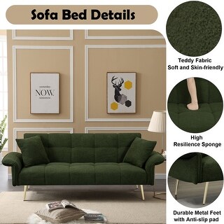 Classic Design And Traditional Sofa Bed,Convertible Double Velvet Sofa ...