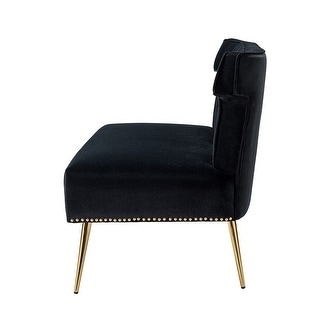 Modern Armless Sleeper Loveseat Sofa w/ T-shape Back, Vertical Tufting ...