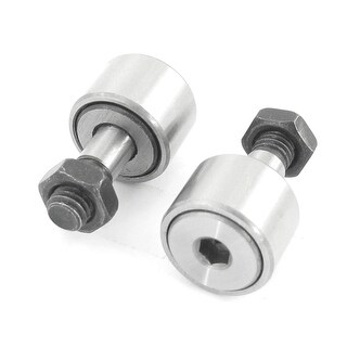 2 Pcs CF6 5.6mm Diameter Rod Stud Type Track Cam Follower Needle Roller ...