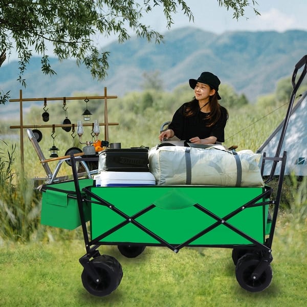 pull along wagon camping