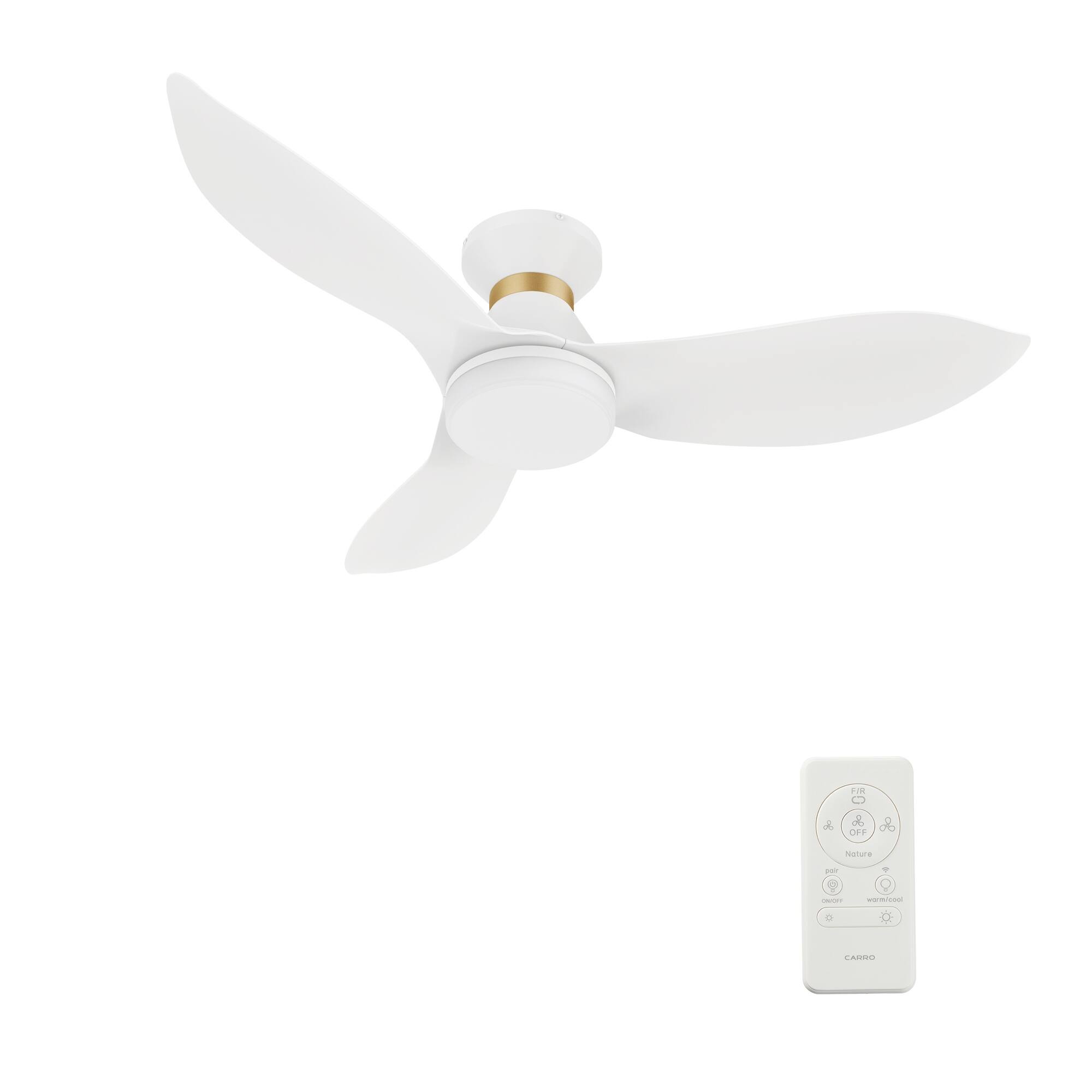 45-inch Indoor Smart Ceiling Fan, Dimmable LED Light Kit & Remote ...