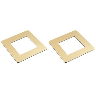 Switch Surround Plate 1 Gang Aluminum Plastic Bright Gold Tone ...