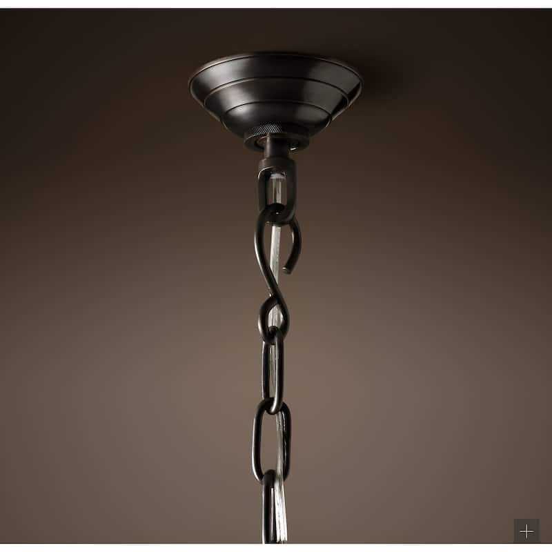 Black Chainmail Chandelier French Country Medieval Pendant Light Metal ...