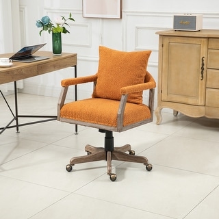 Orange Adjustable Swivel Accent Chair Home Computer Chair Office Chair ...