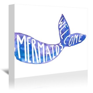 Americanflat - 8" x 10" Mermaids Welcome Sign by Jetty Home Wrapped ...