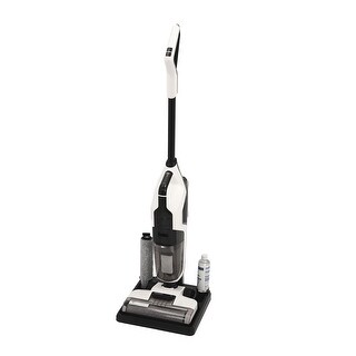 Cordless Wet and Dry Floor Cleaner with Self-Cleaning - White and Black ...