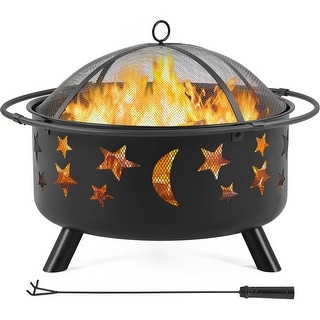 Fire Pit 30in Fire Pits for Outside Wood Burning Outdoor Fireplace with ...