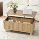 Lift-Top Coffee Table with Arched Design, Hidden Storage, Wooden Living ...