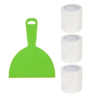 6inch Putty and 2.8mm Mesh Drywall Joint Tape 5.9inch x 98feet, 4Pcs ...