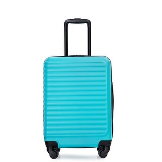 20" Carry on Luggage Lightweight Suitcase with Retractable Rubber ...