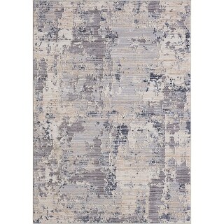 HomeRoots 8' X 10' Gray Abstract Area Rug - 8' x 10' - Bed Bath ...