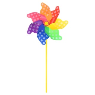 20.5 Inch Rainbow Pinwheels Plastic Windmill for Party Decoration ...