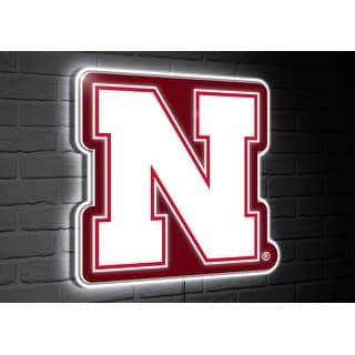 Nebraska Cornhuskers Team Logo LED Wall Decor Lighted Sign - Bed Bath ...