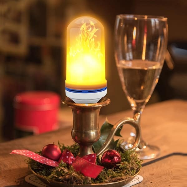 light bulbs with flame effect
