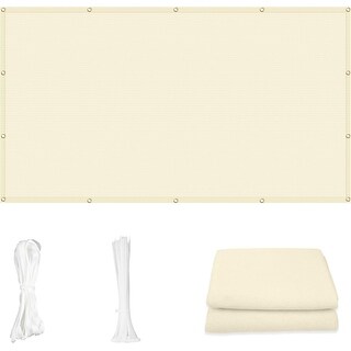 5×16 FT UV Protection Sun Shade Cloth with Grommets for Outdoor Patio ...