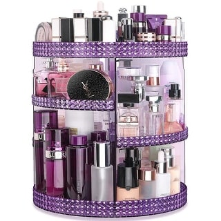 Makeup Organizer 360-Degree Rotating, Adjustable Makeup Storage, 7 ...