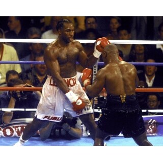 Boxing match between Mike Tyson and Lennox Lewis Photo Print - Bed Bath ...