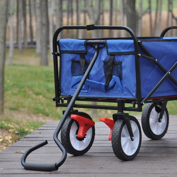 folding wagon blue
