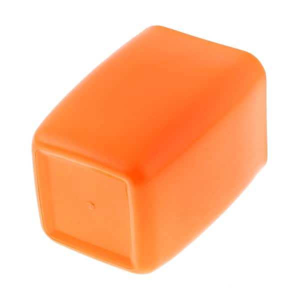 Bathroom Plastic Cuboid Shape Gargle Cup 200ml 9cm Height Orange - Bed ...