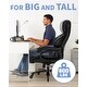 600LBS Large Heavy Duty Office Chair,Big and Tall Office Chair for ...