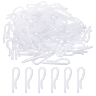 100Pcs Plastic Alligator Clips, 1.42" White U Shape Shirt Clip ...