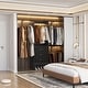 5FT Closet System with 3 Fabric Drawers, DIY Closet Organizer with ...