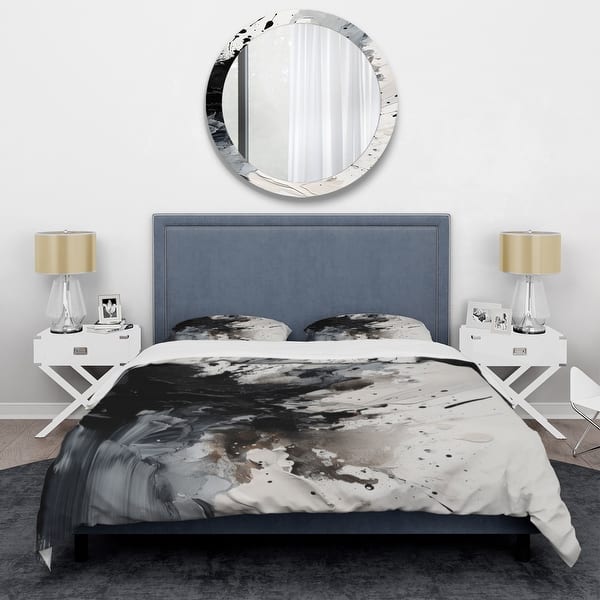 black textured bed sheets