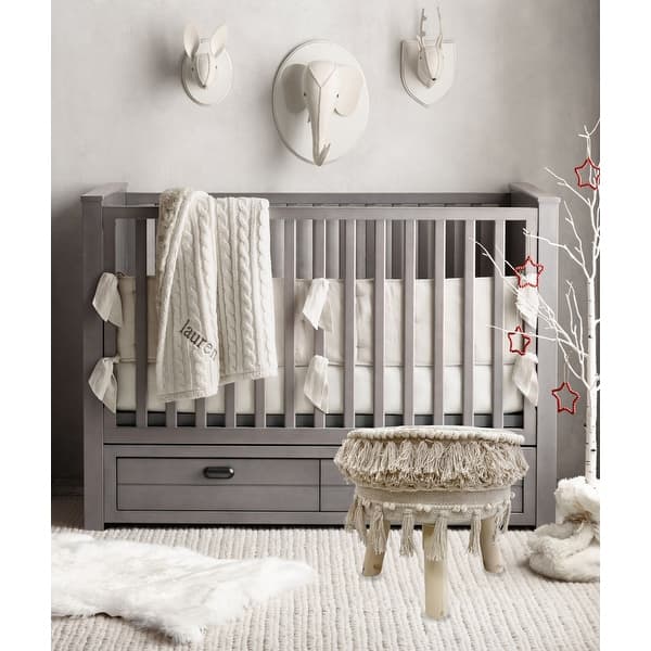 Textured and Fringed Bohemian Foot Stool - Bed Bath & Beyond - 31451824