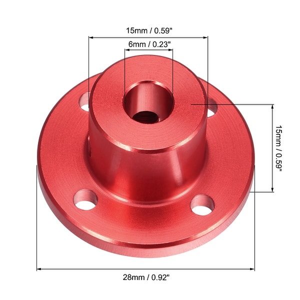H15xD15 Rigid Flange Coupling Motor Shaft Coupler DIY 2pcs - Bed Bath ...