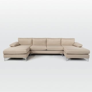 Modern U Shape Double Chaise Sectional Sofa - Bed Bath & Beyond - 35152745