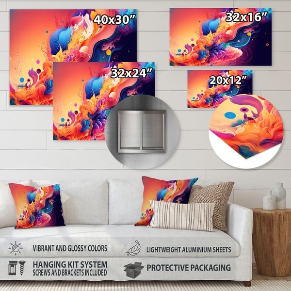 colour explosion wall art
