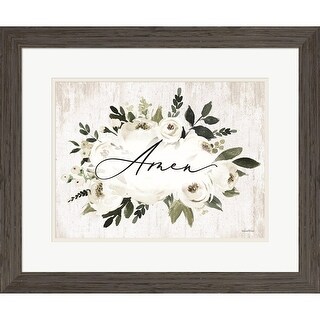 Lettered & Lined 'Amen' Framed Art - Bed Bath & Beyond - 35751822