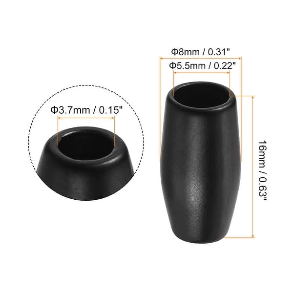 30Pcs 3.7mm Metal Bell Stopper Conical Cord Ends Lock Rope Fastener ...