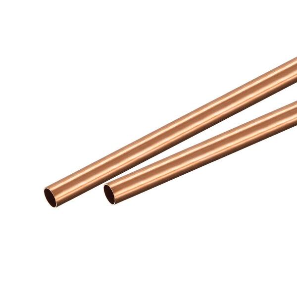 Copper Round Tube 6mm OD 0.25mm Wall Thickness 300mm Length Pipe Tubing ...