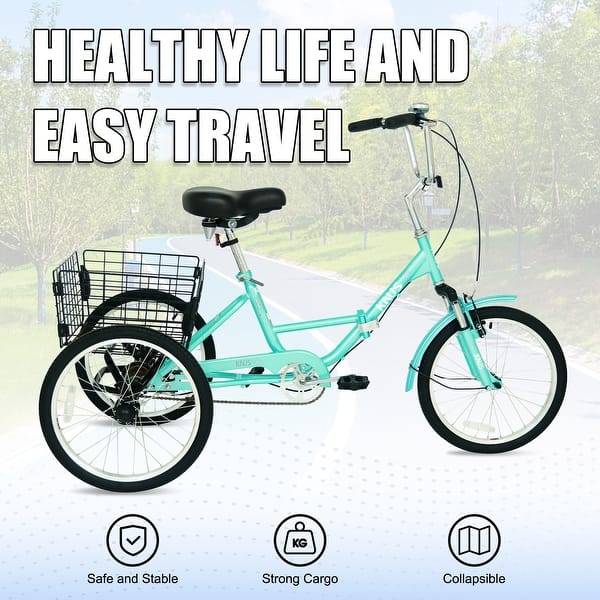 Adult Tricycles For Women MOONCOOL Adult Tricycle, 7 Speed Trike Bike ...